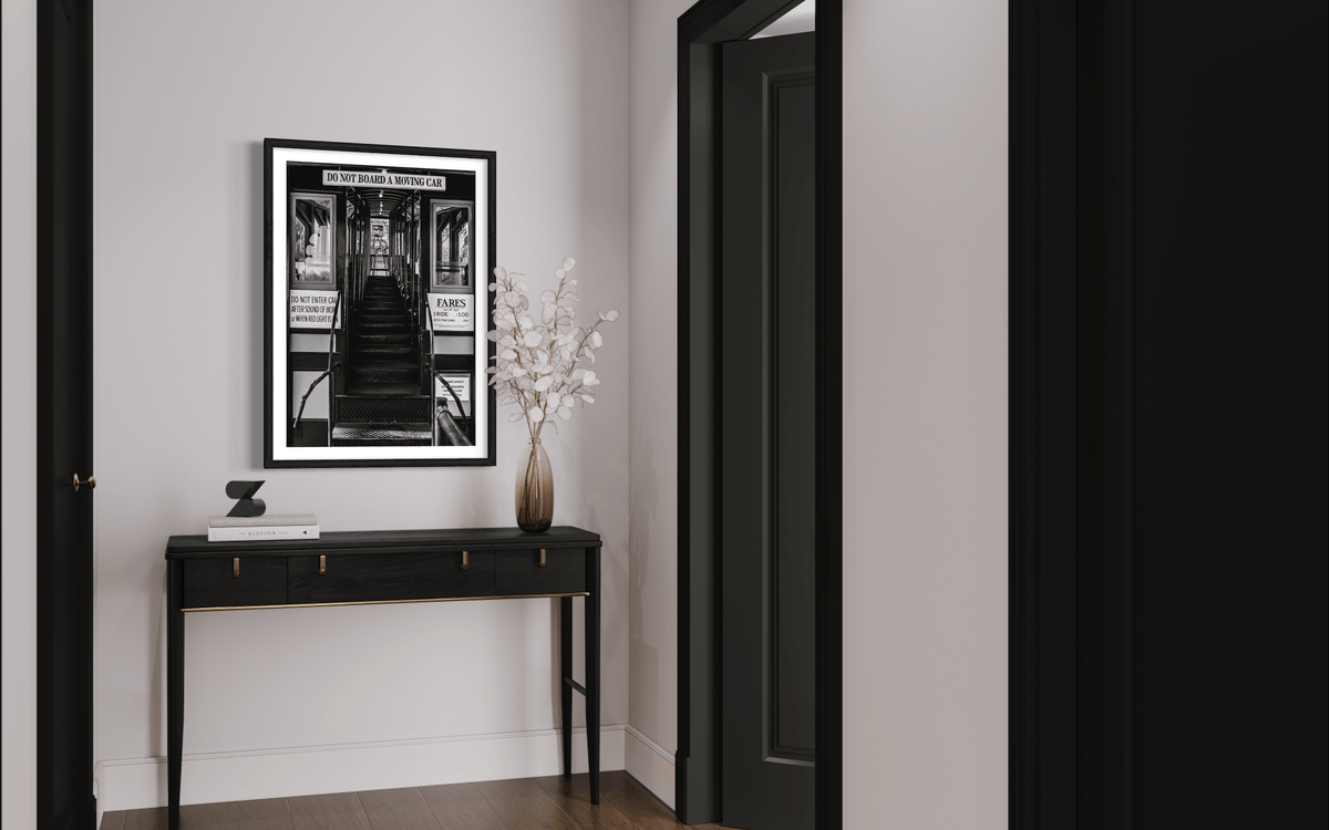 DTLA Funicular Black & White – Wayne Ford Studio